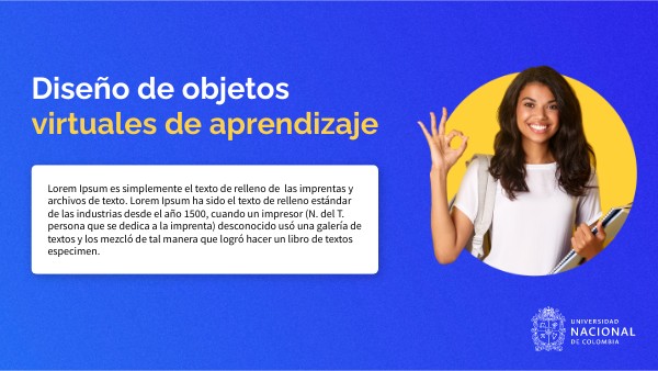 Diseño de objetos virtuales de aprendizaje