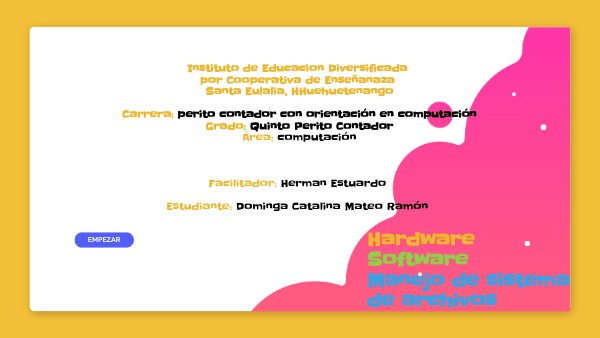 Clases vistos en Computación | Genially