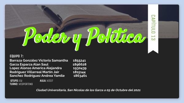 CAPITULO 13. EQ 7 CO | Genially