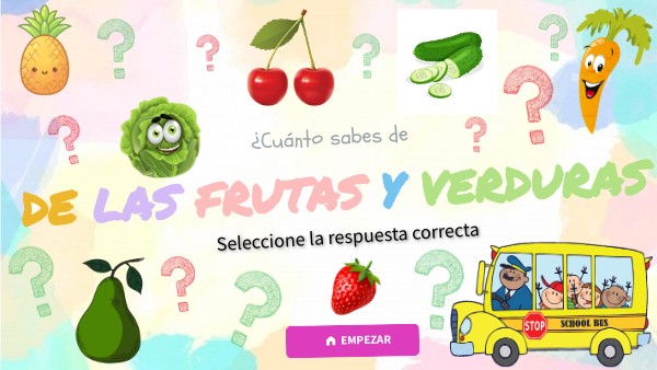 ADIVINANZA CUÁNTO SABES DE LAS FRUTAS Y VERDURAS