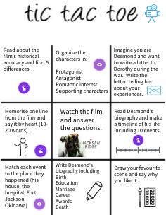 Hacksaw Ridge TIC TAE TOE | Genially