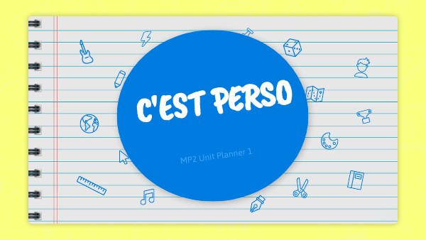 Module 1: C'est perso | Genially