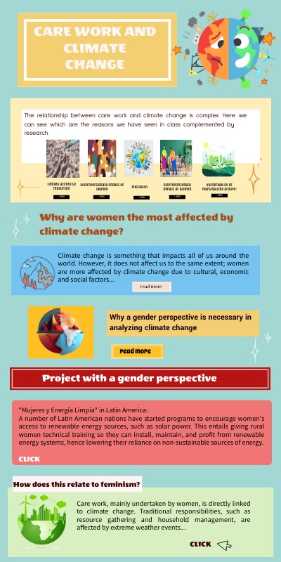 care work and climate change | Genially