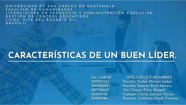 Características de un buen líder