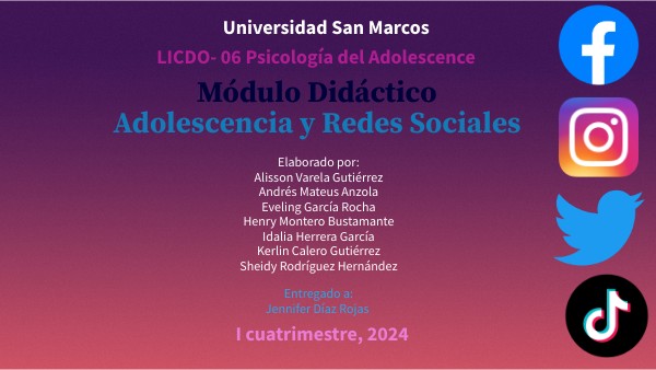 Módulo Didáctico Grupo 8 | Genially