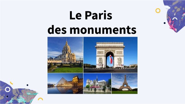 LE PARIS DES MONUMENTS | Genially