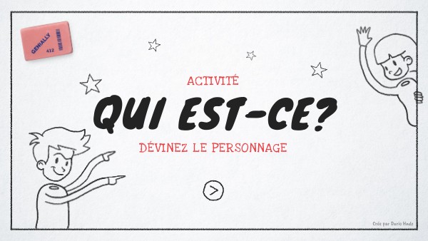 Dévinez le personnage | Genially