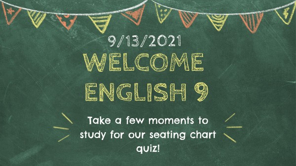 ENG 9 Week 3 (9/13) | Genially