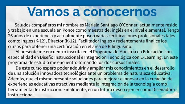 Vamos a Conocernos | Genially