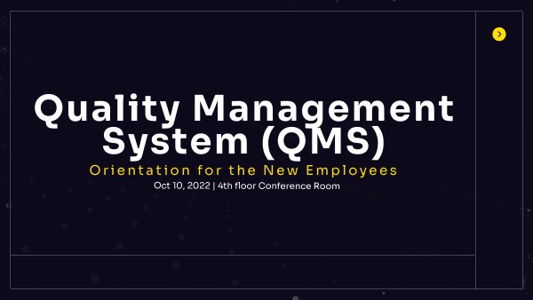 Employees QMSO Orientation