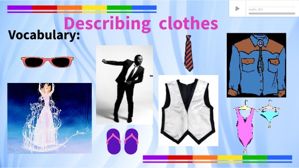 Describing clothes