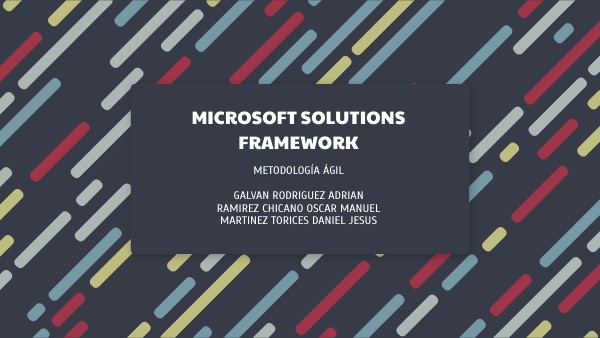 Microsoft Solutions Framework | Genially