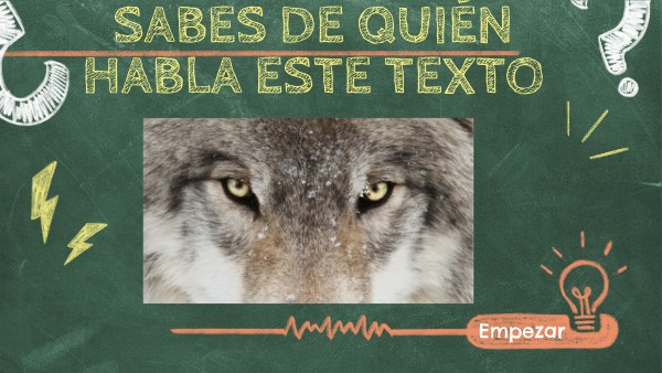 Los lobos..texto informativo y preguntas
