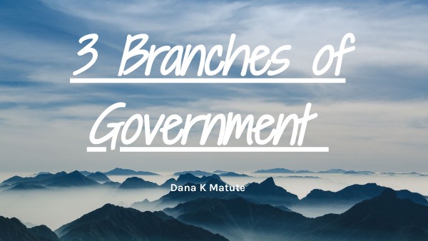 3 BRANCHES OF GOV. | Genially