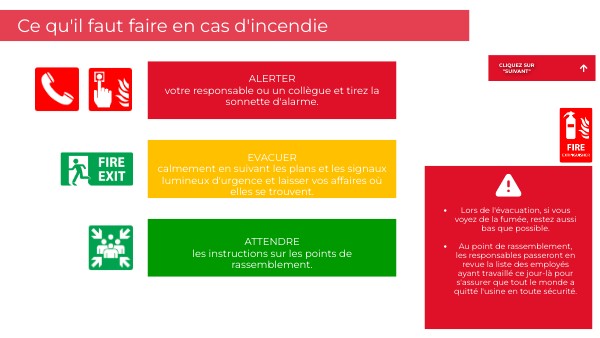 Ce qu'il faut faire en cas d'incendie