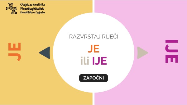 JE ili IJE | Genially
