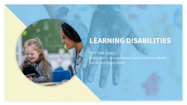 Learning Disability PD