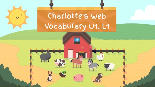 Charlotte's web vocabulary