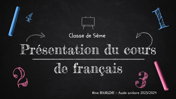 Rentrée 5ème | Genially