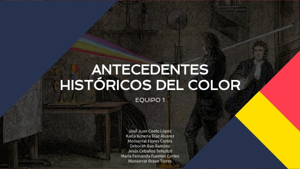 ANTECEDENTES HISTÓRICOS DEL COLOR | Genially