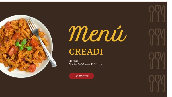 Menú Creadi | Genially