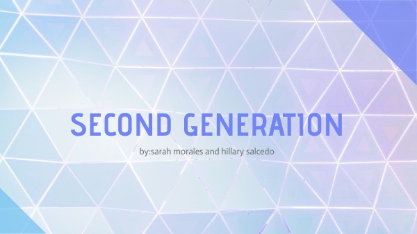second generation rights | Genially
