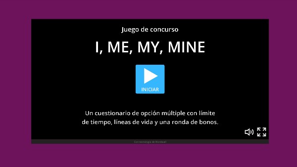 TEST ME, MY, MINE | Genially