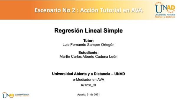 Escenario No 2 - Acción Tutorial en AVA