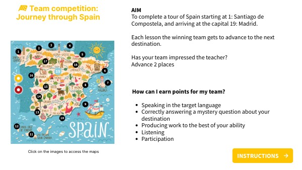 team journey through Spain