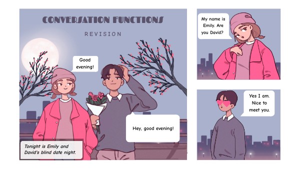 CONVERSATION FUNCTIONS COMIC