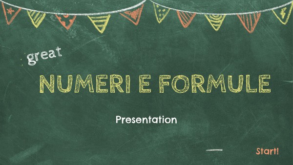 NUMERI E FORMULE con origami