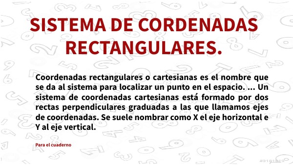 SISTEMA DE CORDENADAS | Genially