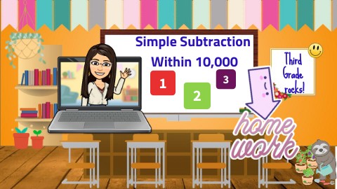 Simple Subtraction Within 10,000