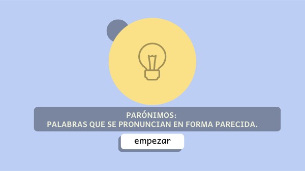 QUIZ Paronimos