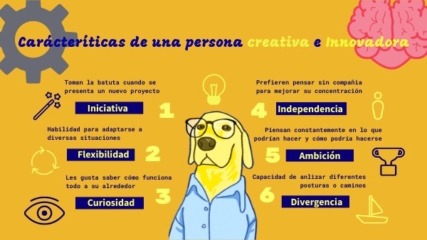 Características de una persona creativa e innovadora