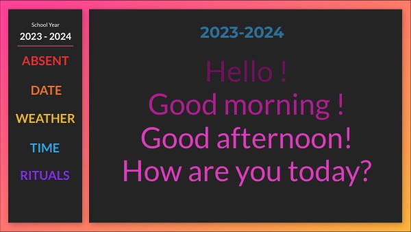 first English lesson | Genially