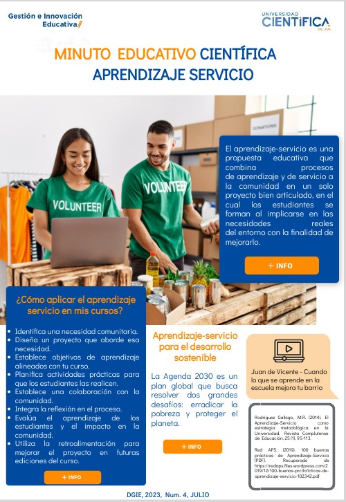 Minuto educativo 2023-4_Aprendizaje servicio | Genially