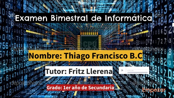 Examen Bimestral de Informática