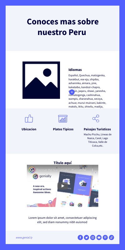 INFOGRAFÍA BÁSICA DEL PERU | Genially