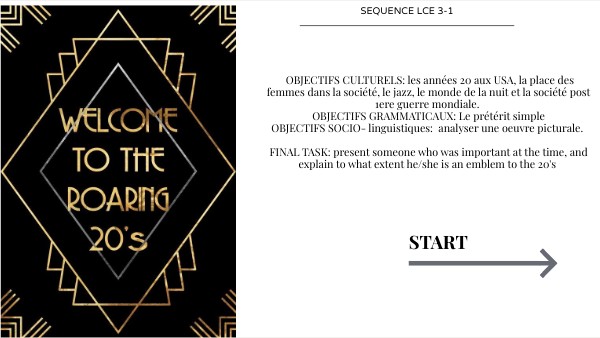 Welcome to the roaring twenties