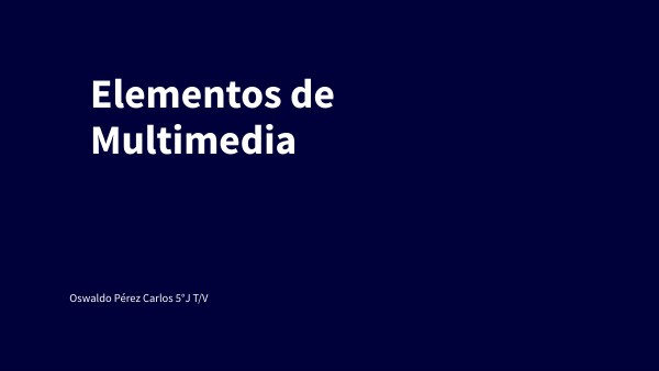Elemento de Multimedia