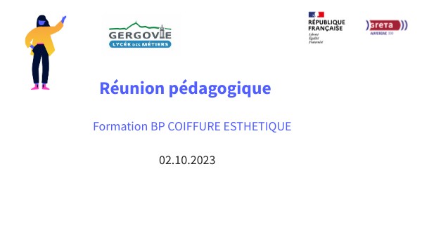 Présentation réunion pédagogique BP COIFFURE ESTHETIQUE