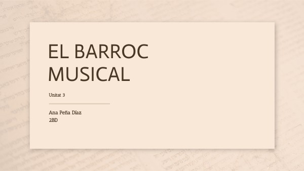 BARROC | Genially