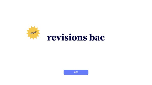 revisions bac | Genially