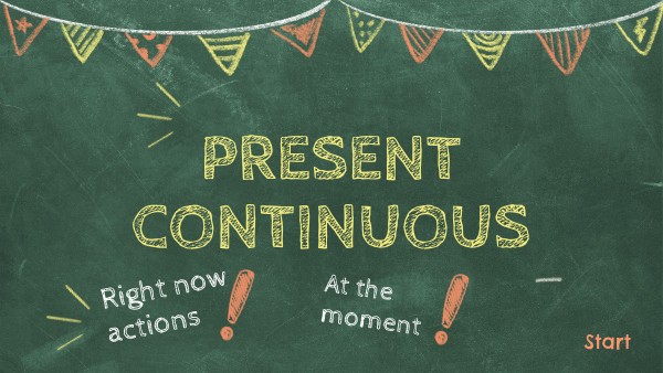 present continuous