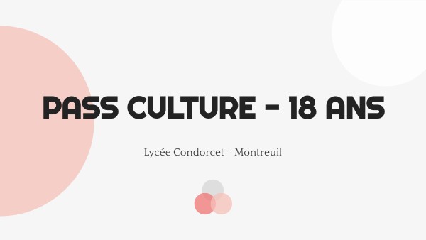 Pass culture -18 | Genially