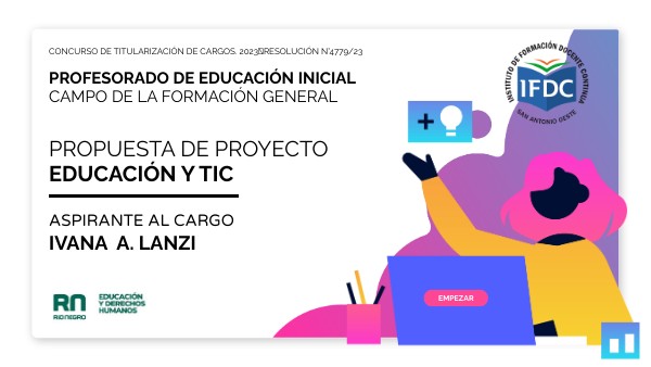 PROYECTO EDUC Y TIC. IFDC SAO 23