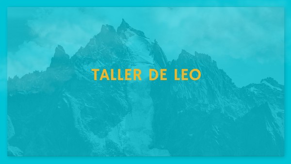 Este si Presentacion Taller Leo