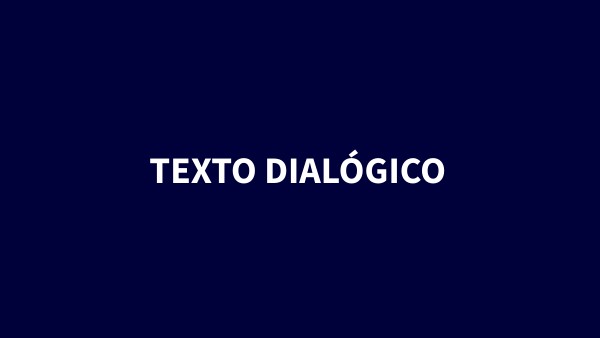 Texto dialógico