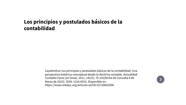 Los principios y postulados básicos de la contabilidad | Genially